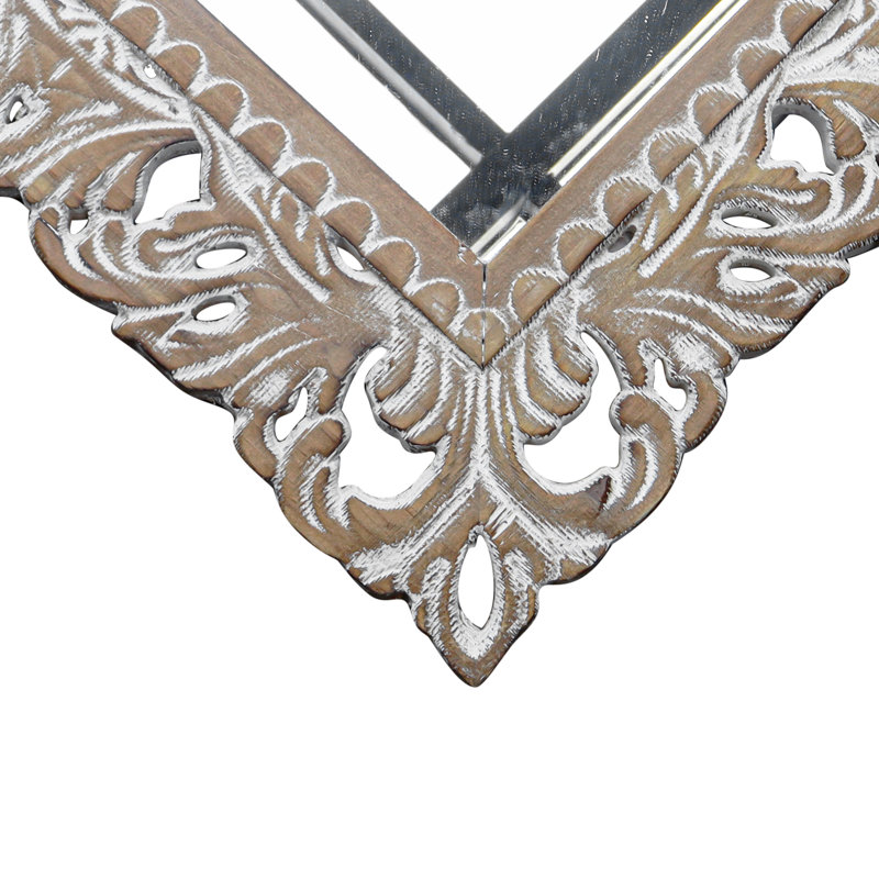 Ophelia & Co. Tripolia Distressed Wall Mirror | Wayfair